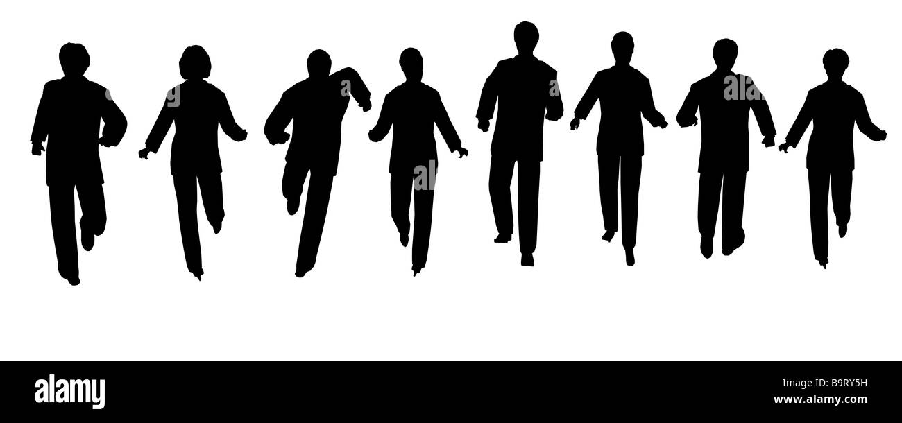 running business people Stock Photo - Alamy