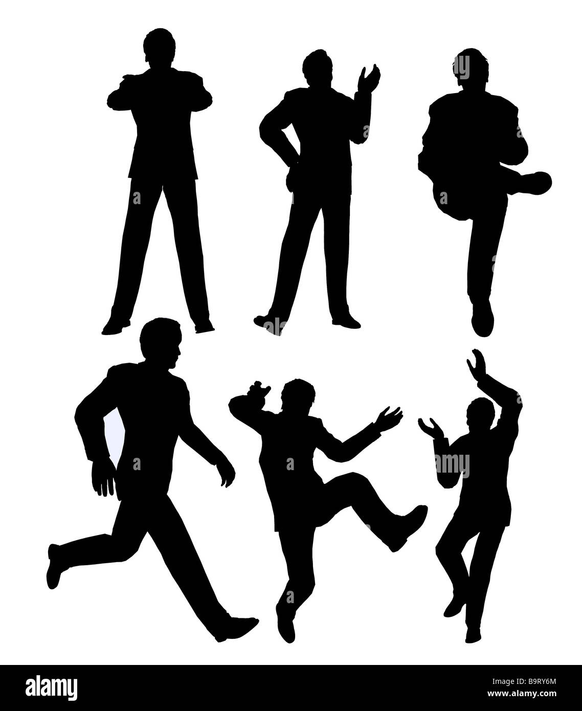 Group running office hi-res stock photography and images - Alamy