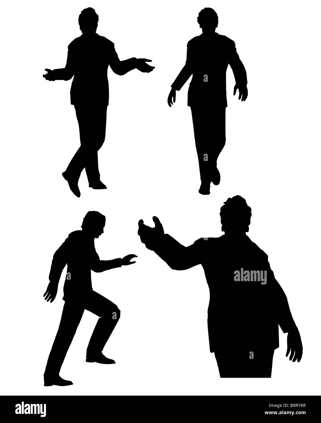 Businessmen walking Black and White Stock Photos & Images - Alamy