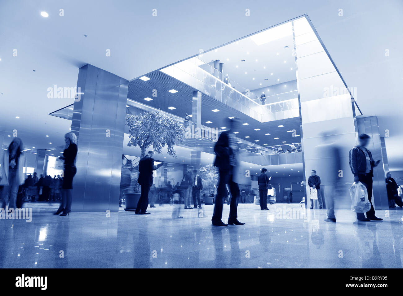 blue business hall Stock Photo - Alamy