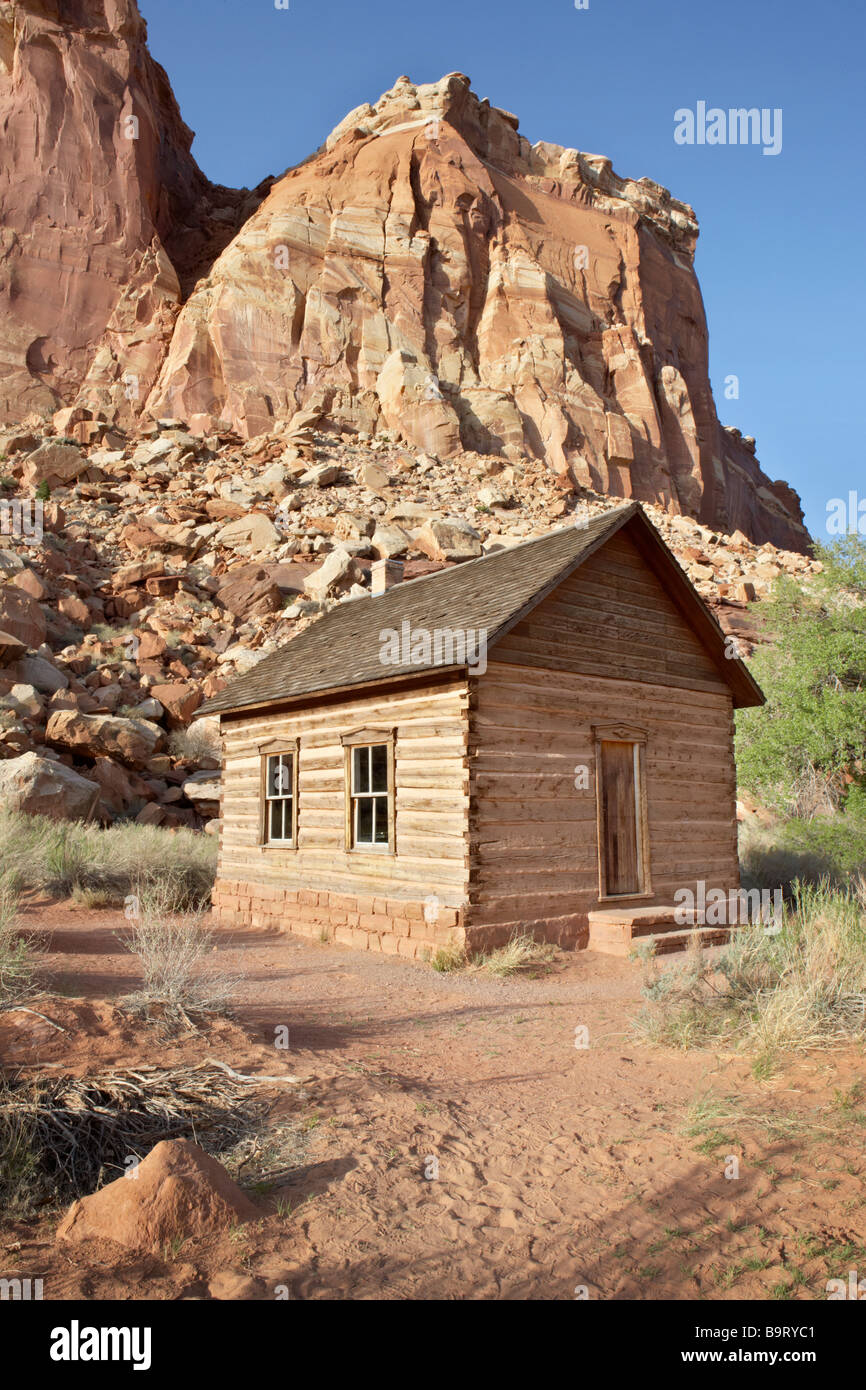 Fruita Historic Schoolhouse Capitol Reef National Park Utah USA Stock ...