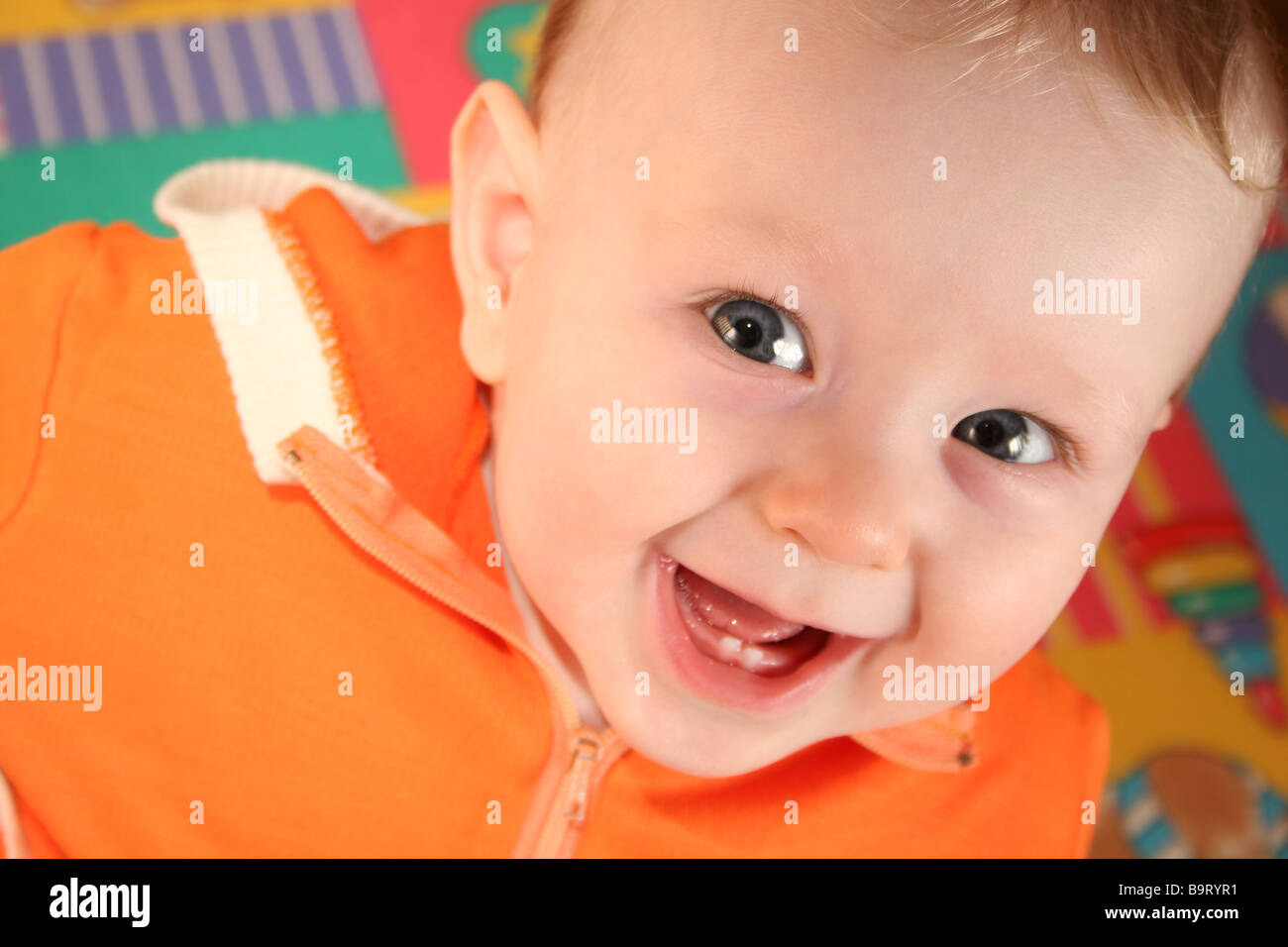smile baby boy with tooth Stock Photo - Alamy