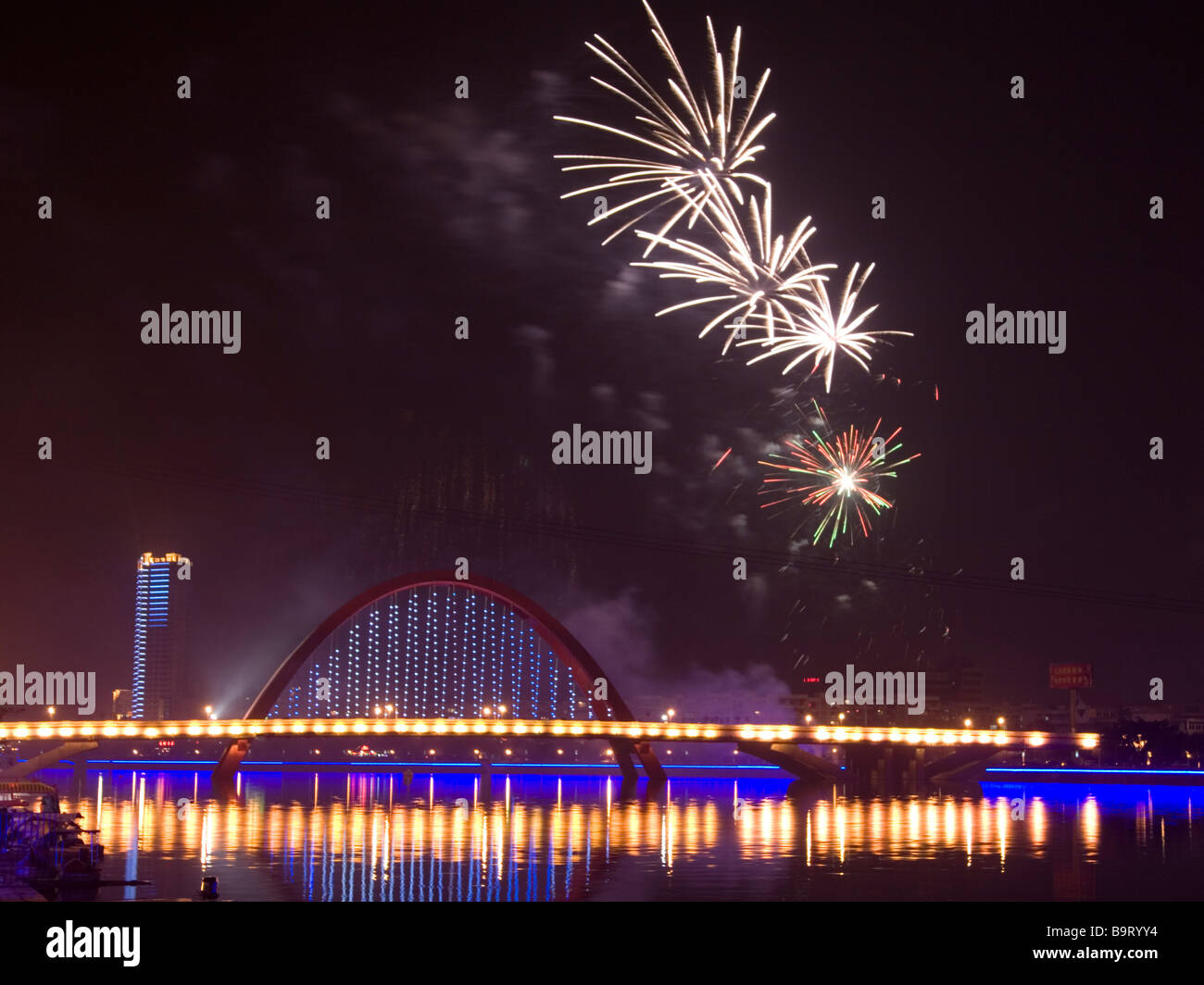 Fireworks are let off for Chinese new year at most towns and cities in ...
