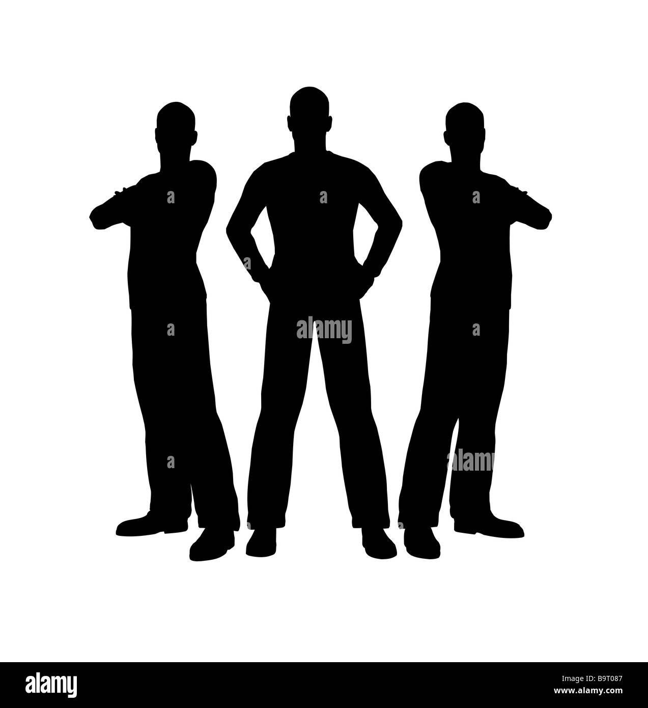 Three young men business Black and White Stock Photos & Images - Alamy