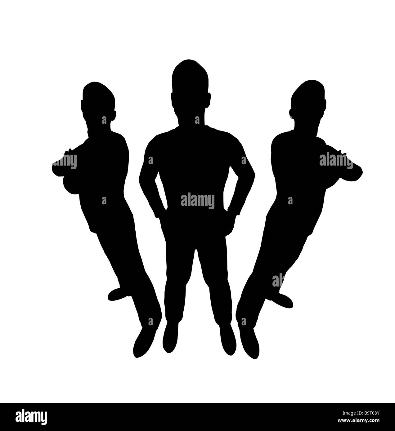 Three young men business Black and White Stock Photos & Images - Alamy