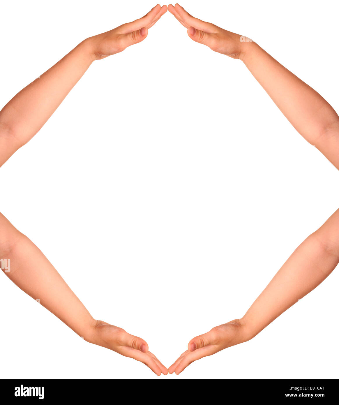 human hands isolated on white Stock Photo - Alamy