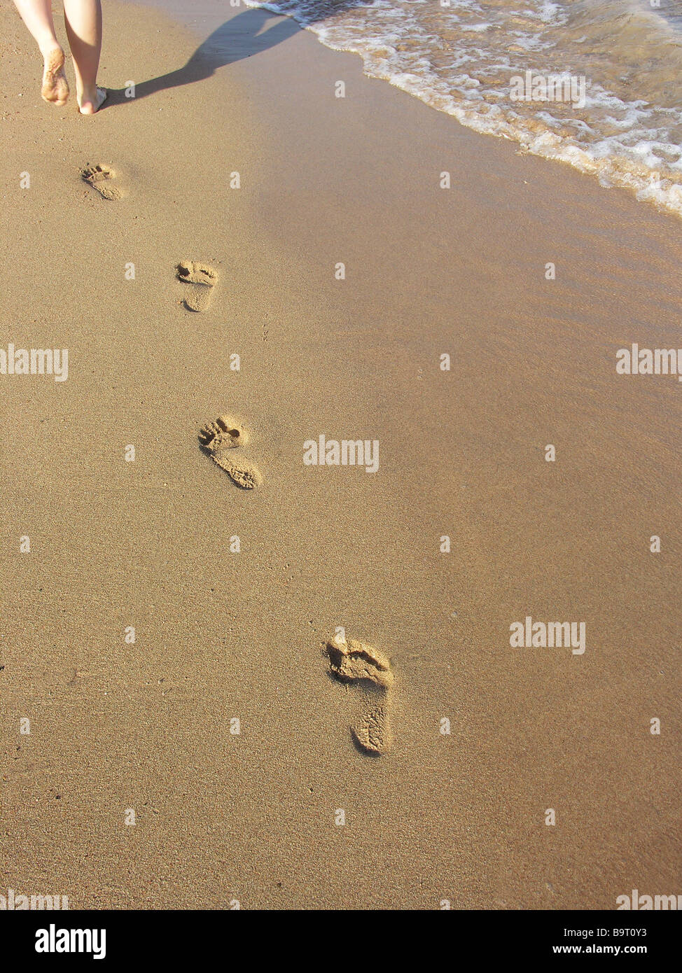 sand sea wave trace Stock Photo - Alamy