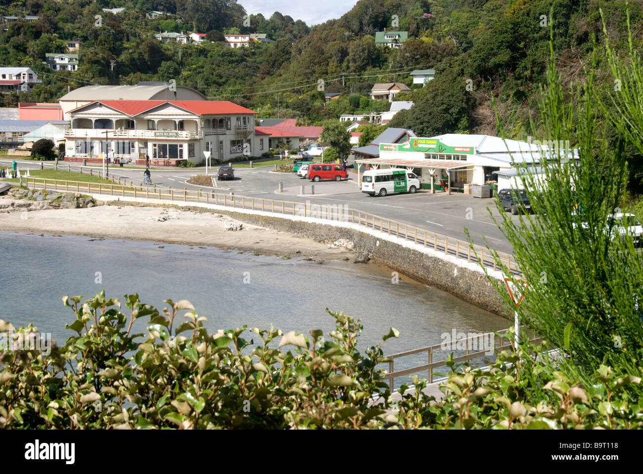 Village centre, Oban, Stewart Island, New Zealand Stock Photo - Alamy