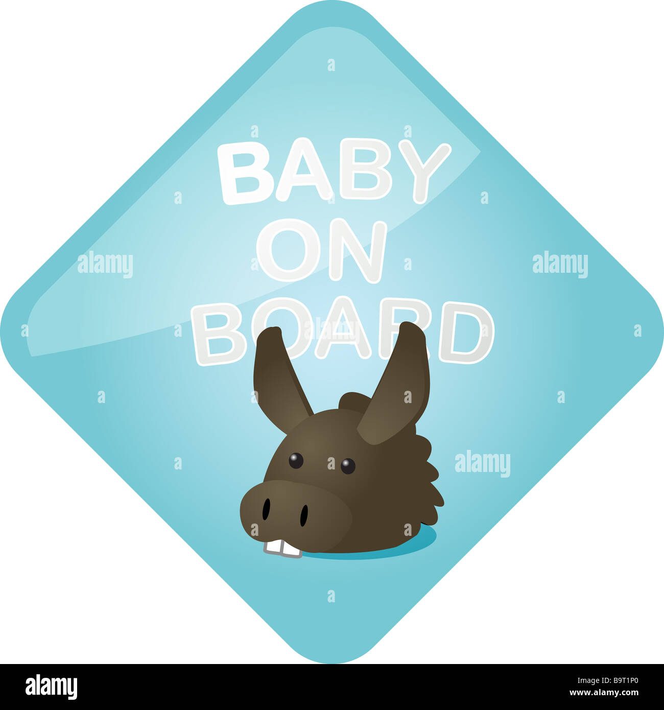 Donkey warning sign hi-res stock photography and images - Alamy