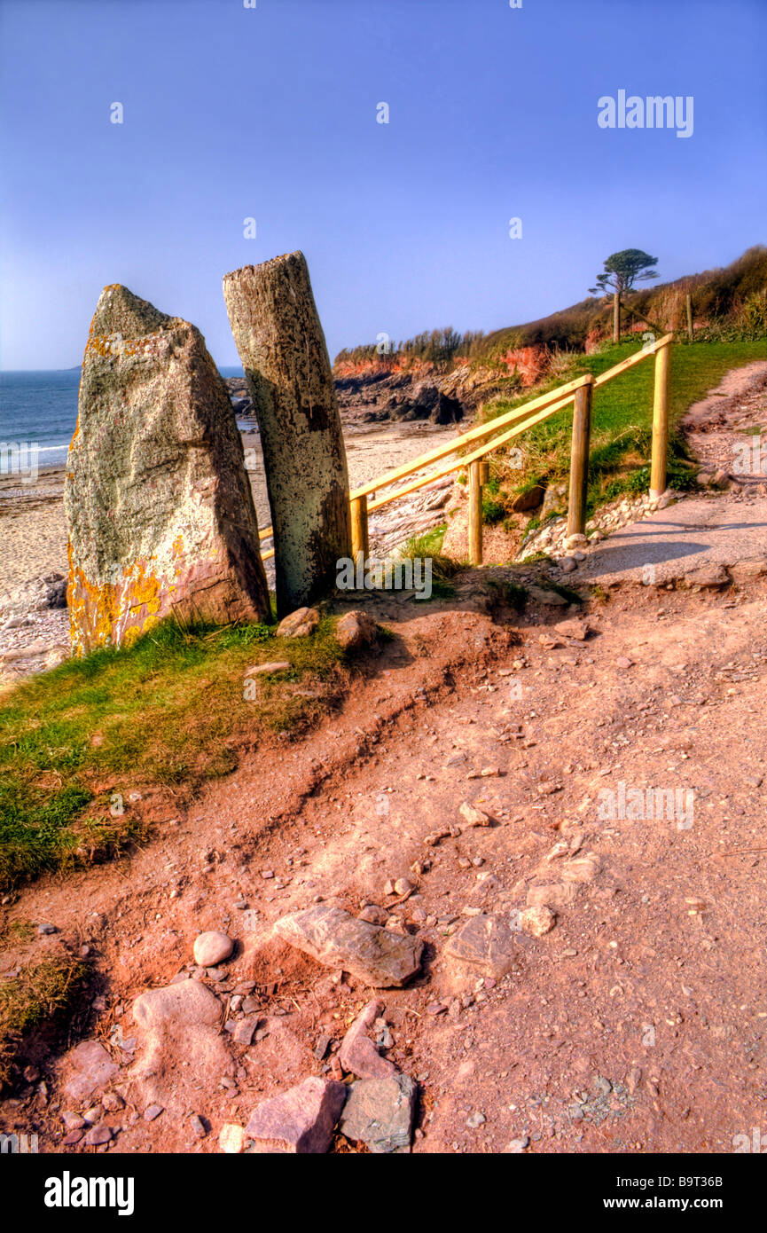 Coastal path at Wembury Stock Photo - Alamy
