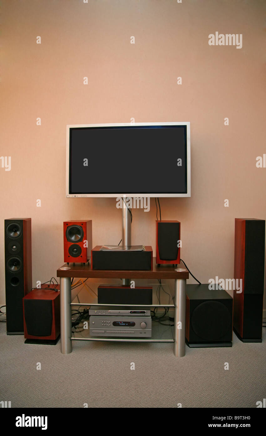 home audio-video system Stock Photo - Alamy