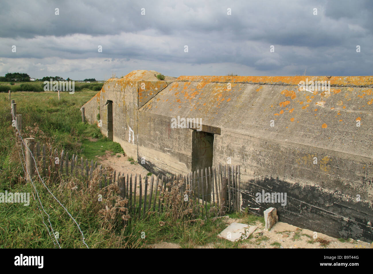 The W5 Bunker behind Utah Beach, Normandy Stock Photo - Alamy