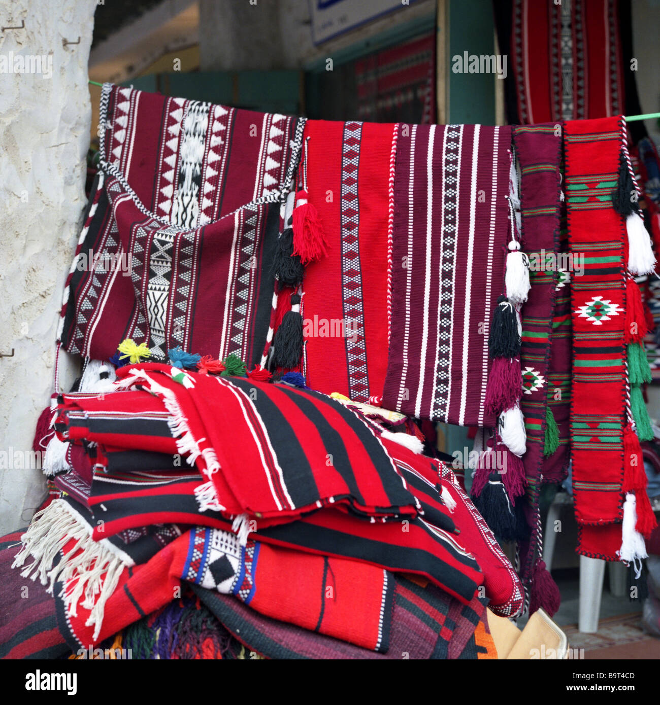 Traditional Arab textile designs on sale in Souq Waqif Qatar Arabia 6x6 ...
