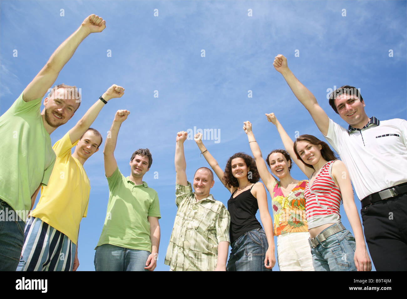 Eight hands hi-res stock photography and images - Alamy