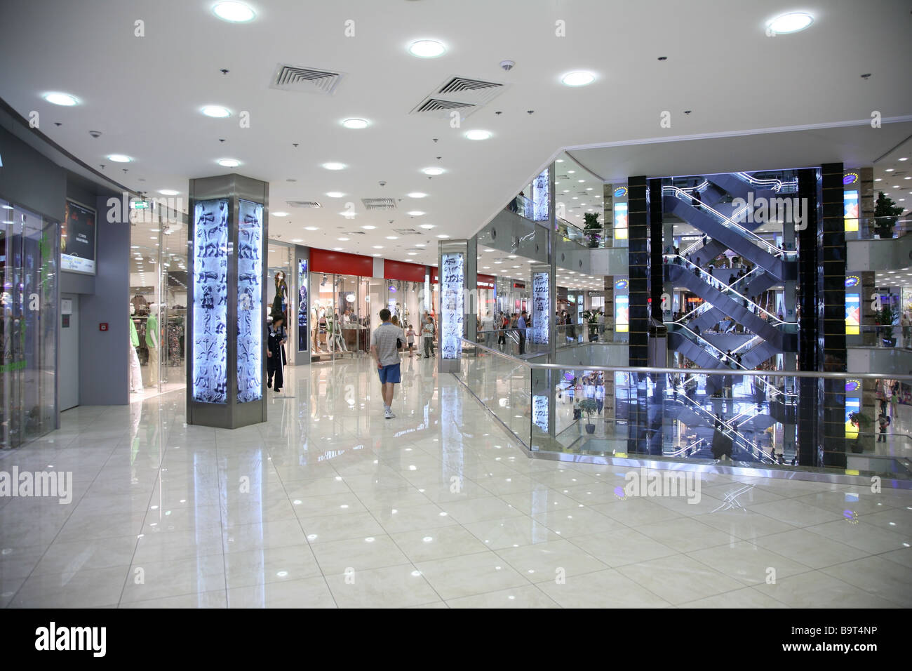 the interior of the commercial center Stock Photo - Alamy
