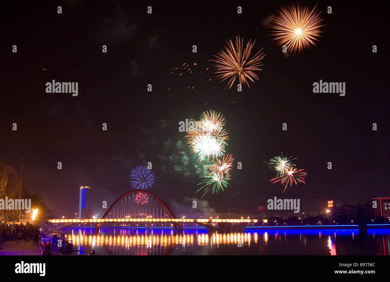 Fireworks are let off for Chinese new year at most towns and cities in ...