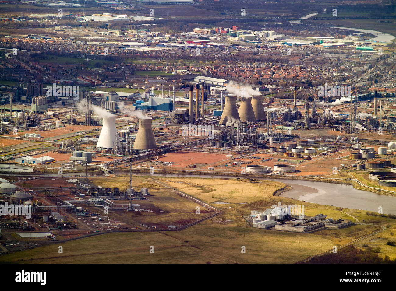 aerial photograph of grangemouth refinery Stock Photo - Alamy