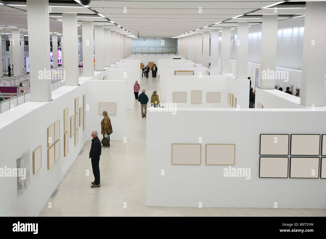people on the exhibition Stock Photo - Alamy