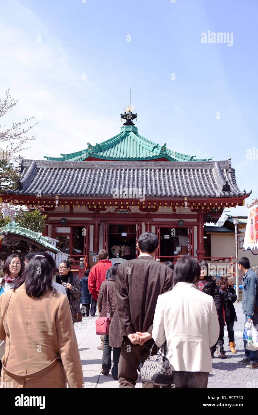 Japanese Shrine on clear blue sky Stock Photo - Alamy