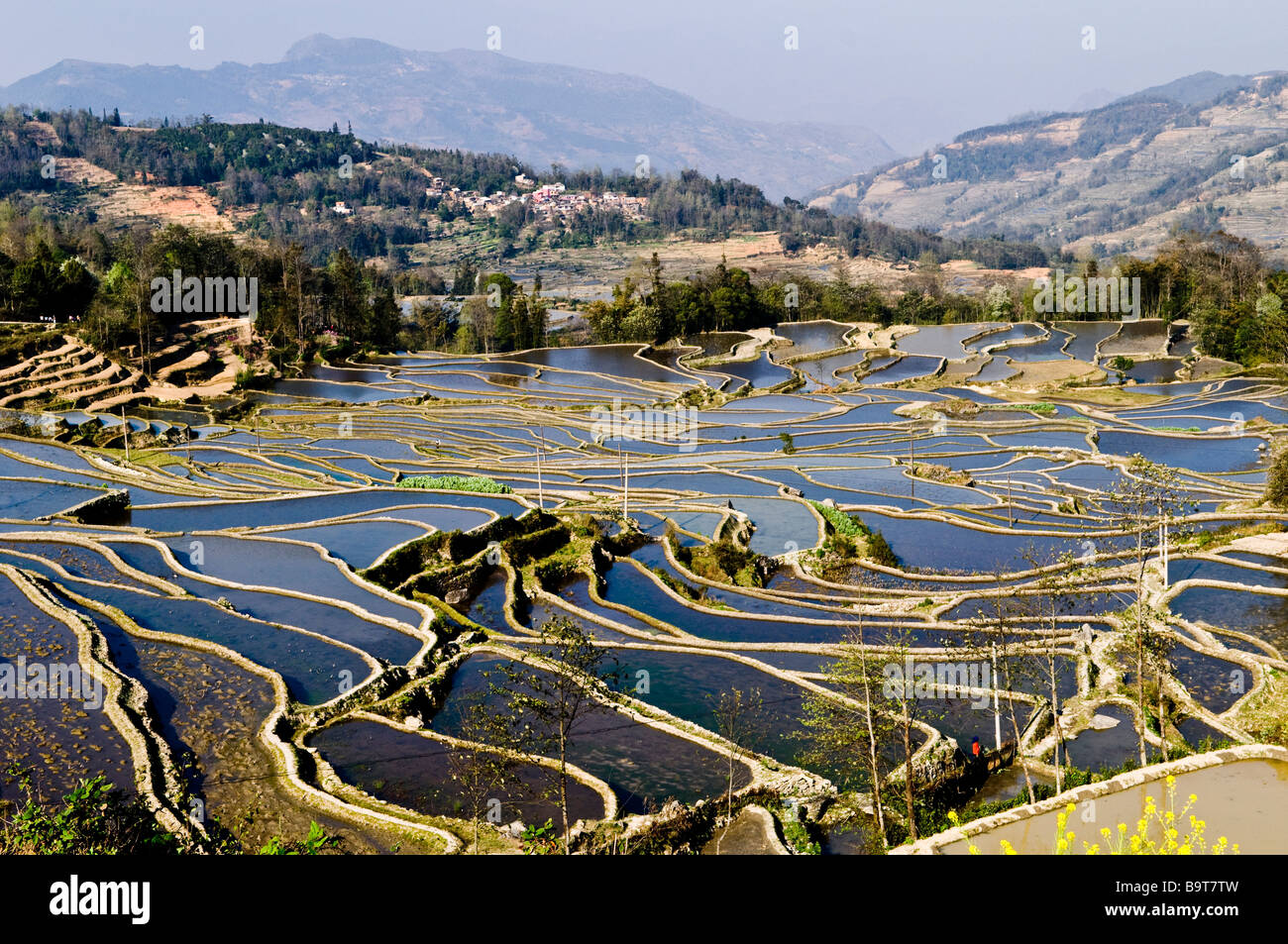 Dramatic landscape in YuanYang Yunnan China Stock Photo - Alamy