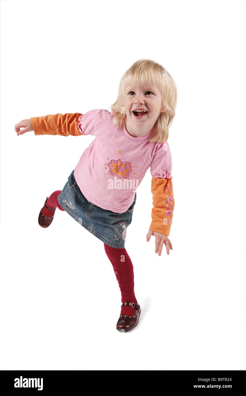 beautiful girl isolated on white 2 Stock Photo - Alamy