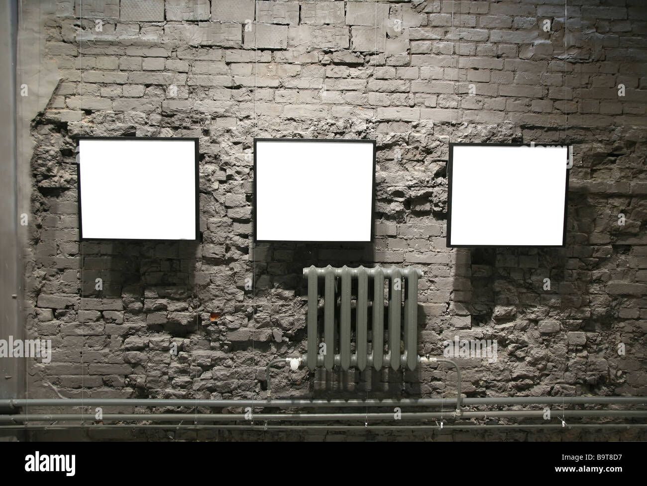 Frames On The Bricks Wall Stock Photo Alamy