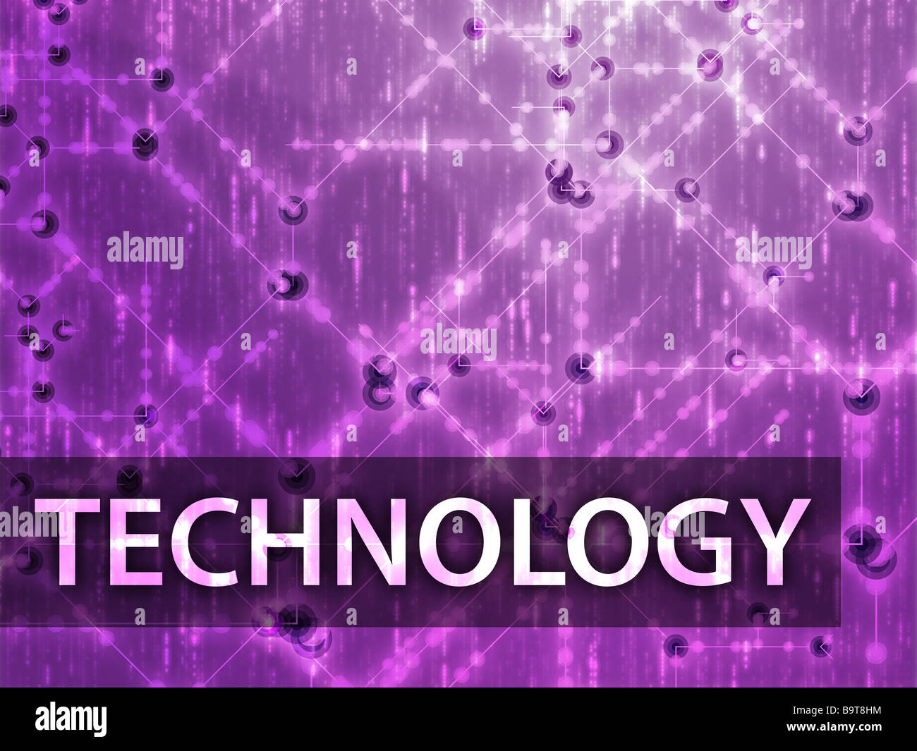 Network illustration showing information structures and connections ...