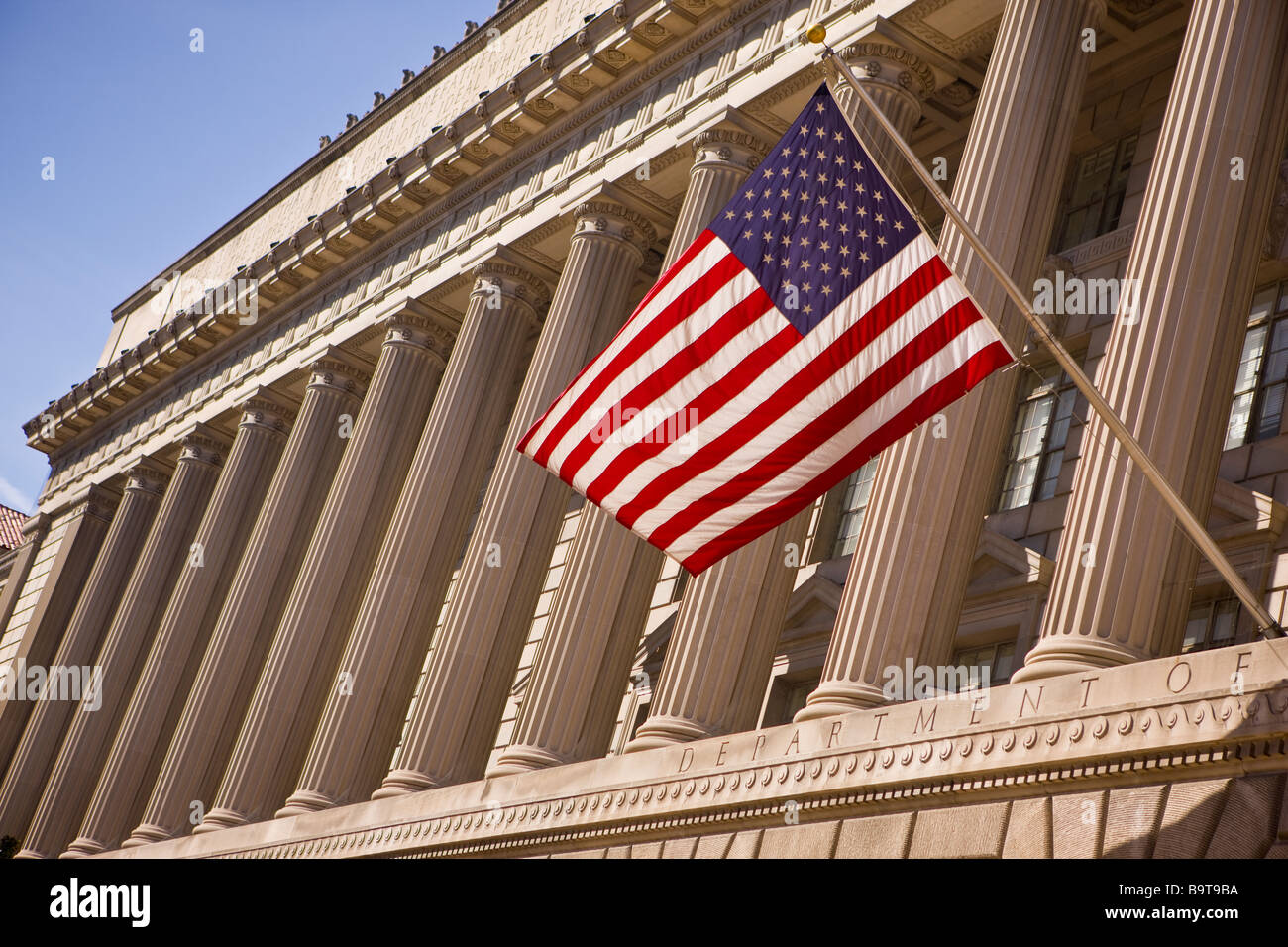 WASHINGTON DC USA Flag columns Stock Photo - Alamy