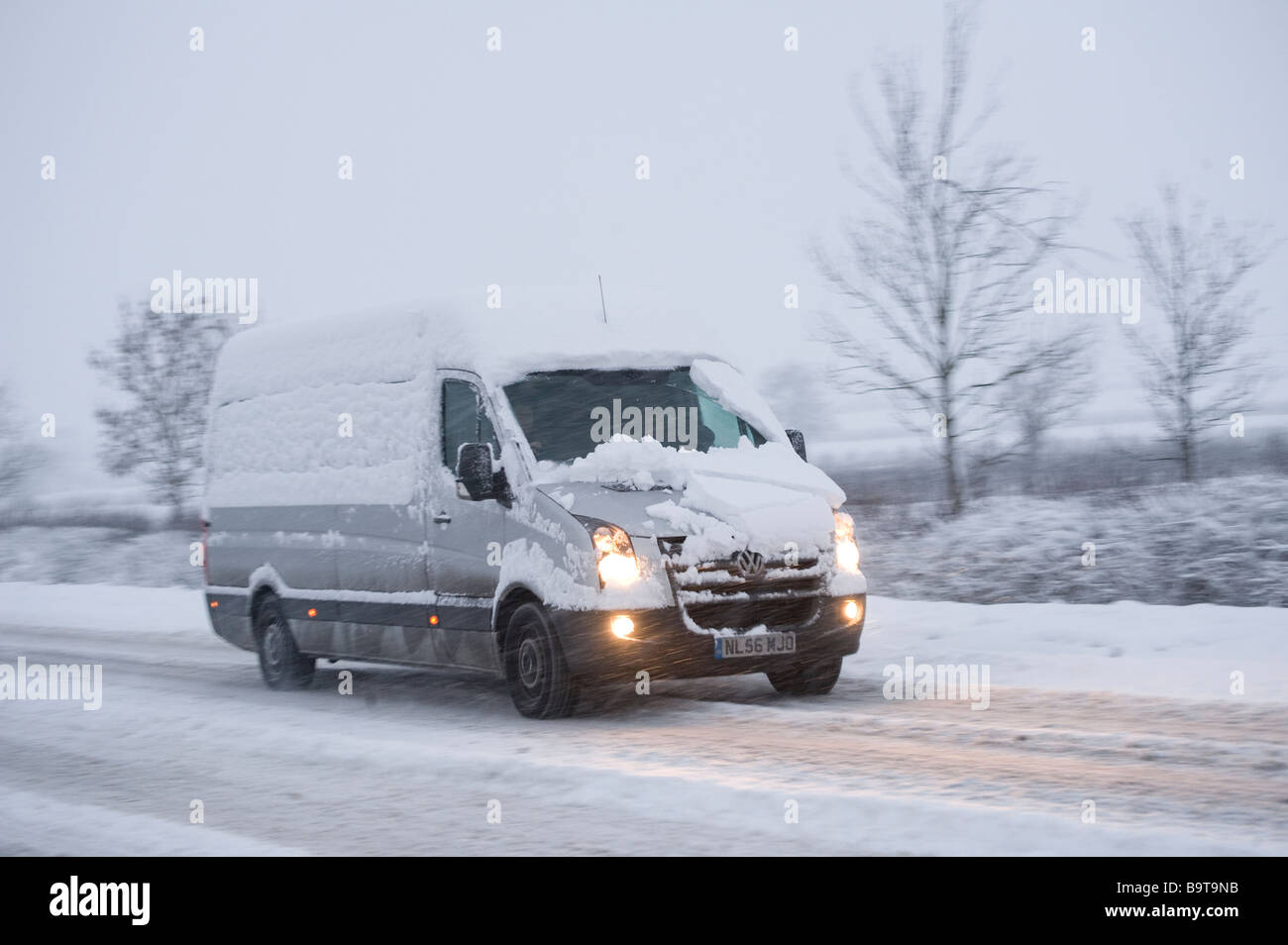 Van driving along hi-res stock photography and images - Alamy
