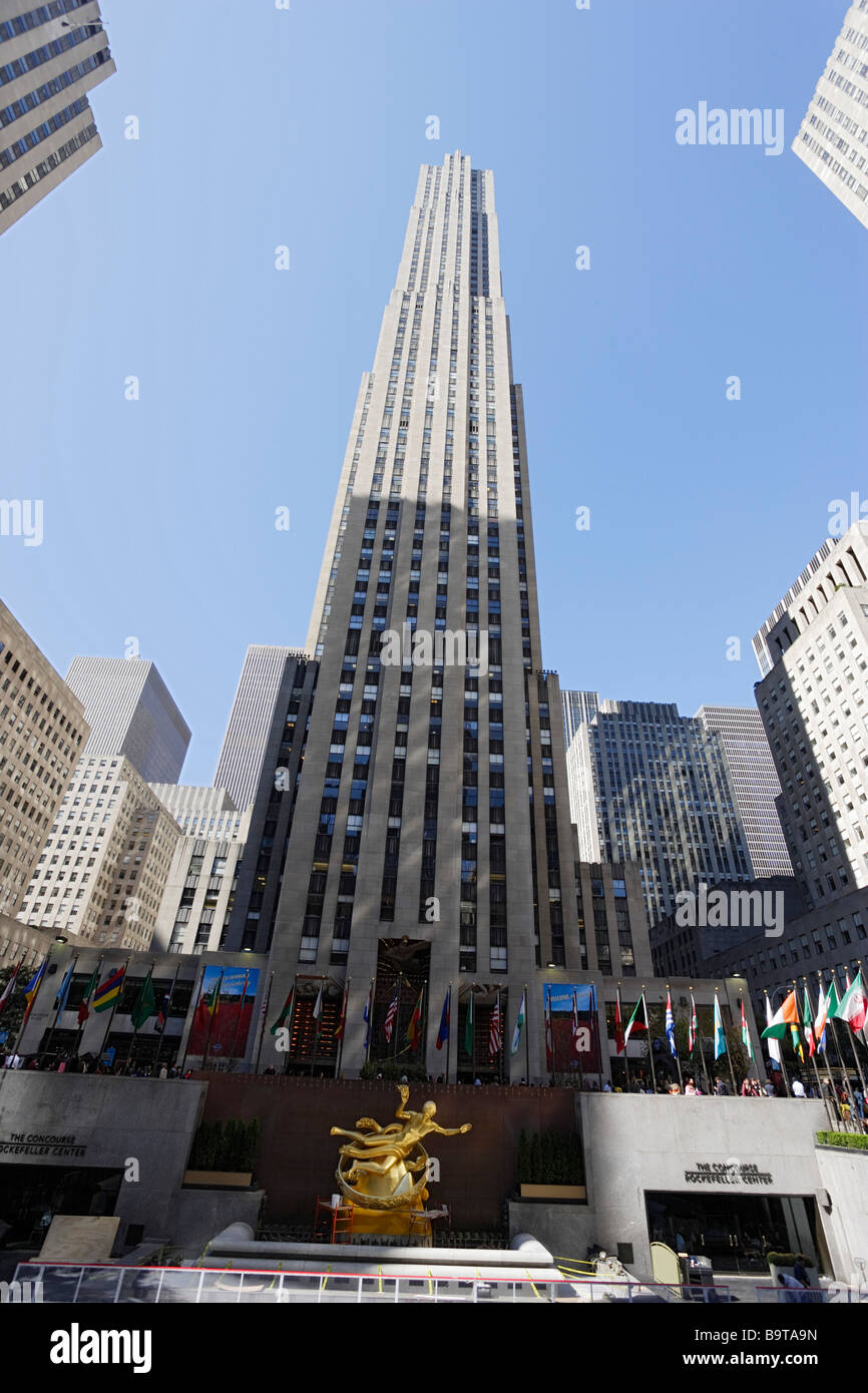 Rockefeller Center Manhattan New York City New York USA Stock Photo - Alamy