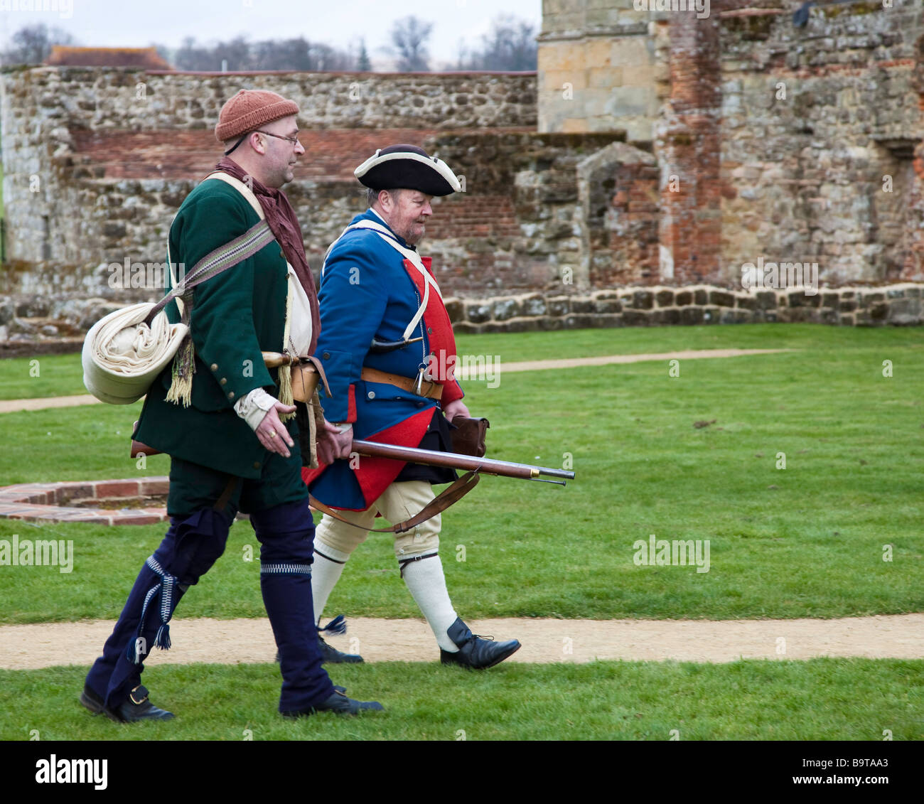 New France Old England Re-enactors NFOE Stock Photo - Alamy