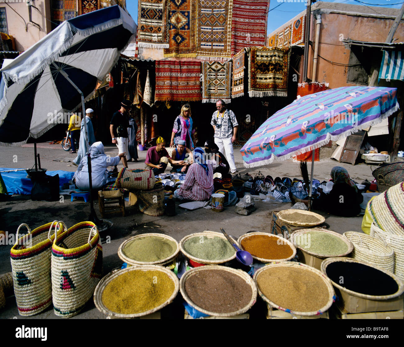 Morocco Marrakech The Medina Market Stock Photo - Alamy