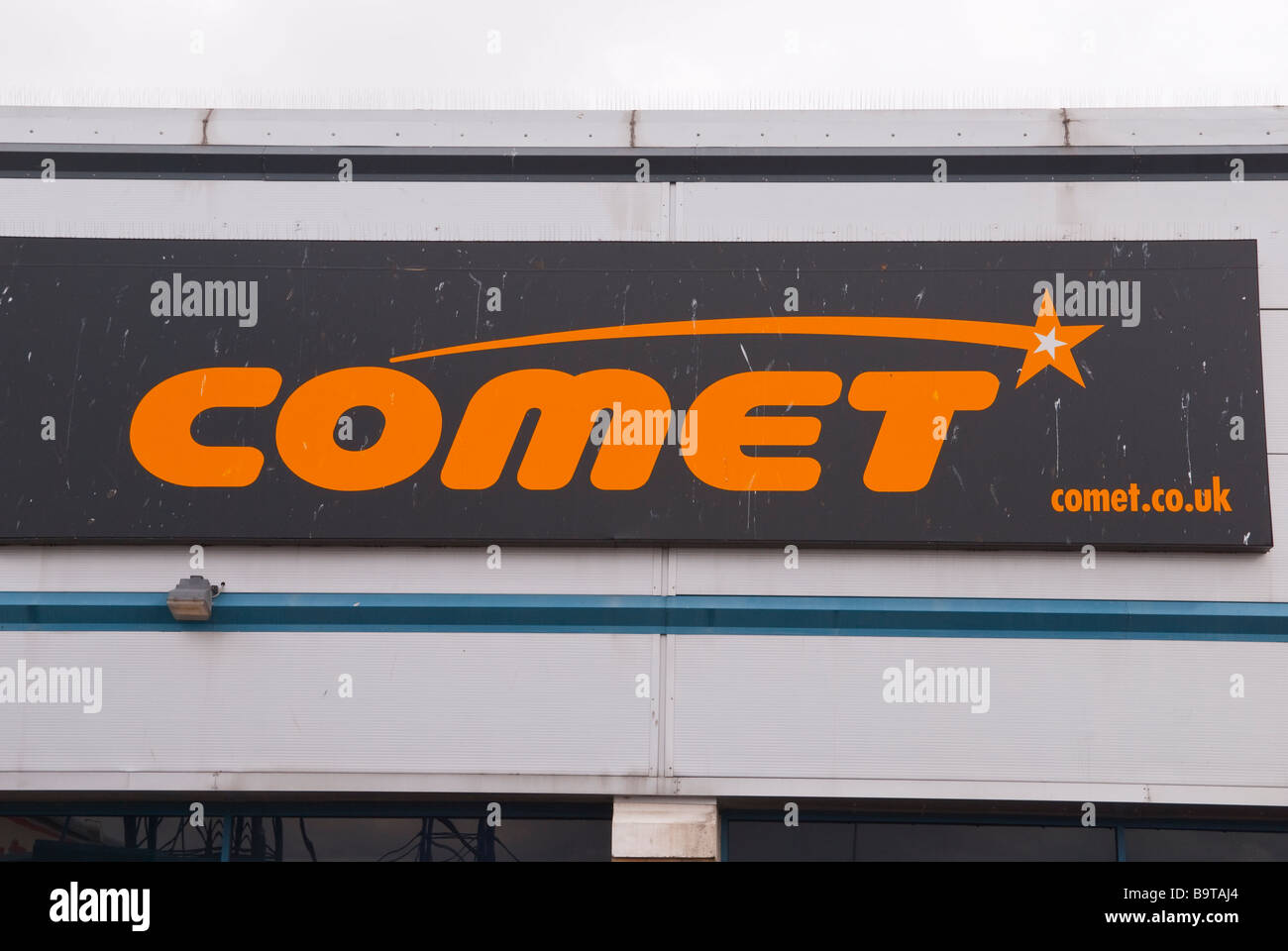 A Comet electrical shop store sign Stock Photo - Alamy