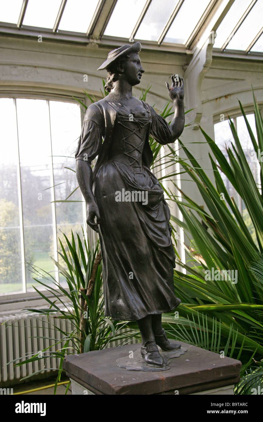 Lead Statue of a Shepherdess by John Cheere (1709-1787) made circa 1760 ...