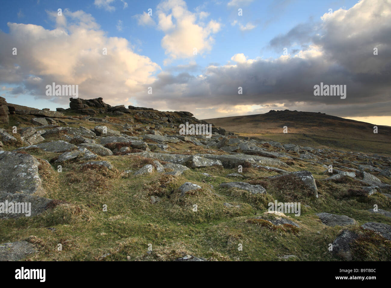 Row Tor in early spring, Dartmoor, Devon, England, UK Stock Photo - Alamy