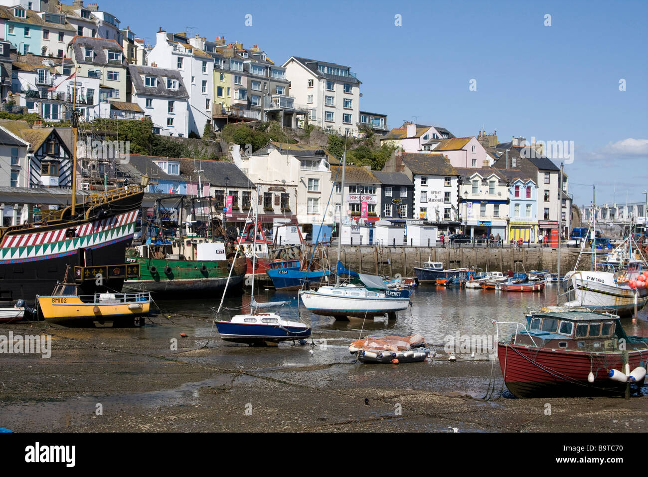 Brixham town centre hi-res stock photography and images - Alamy