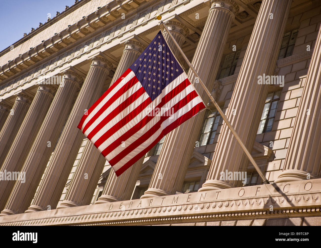 WASHINGTON DC USA Flag columns Stock Photo - Alamy