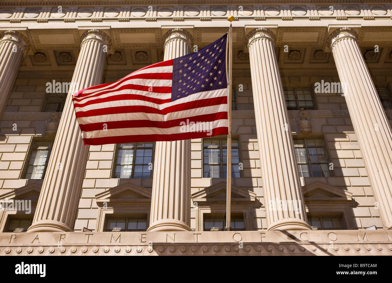 WASHINGTON DC USA Flag columns Stock Photo - Alamy