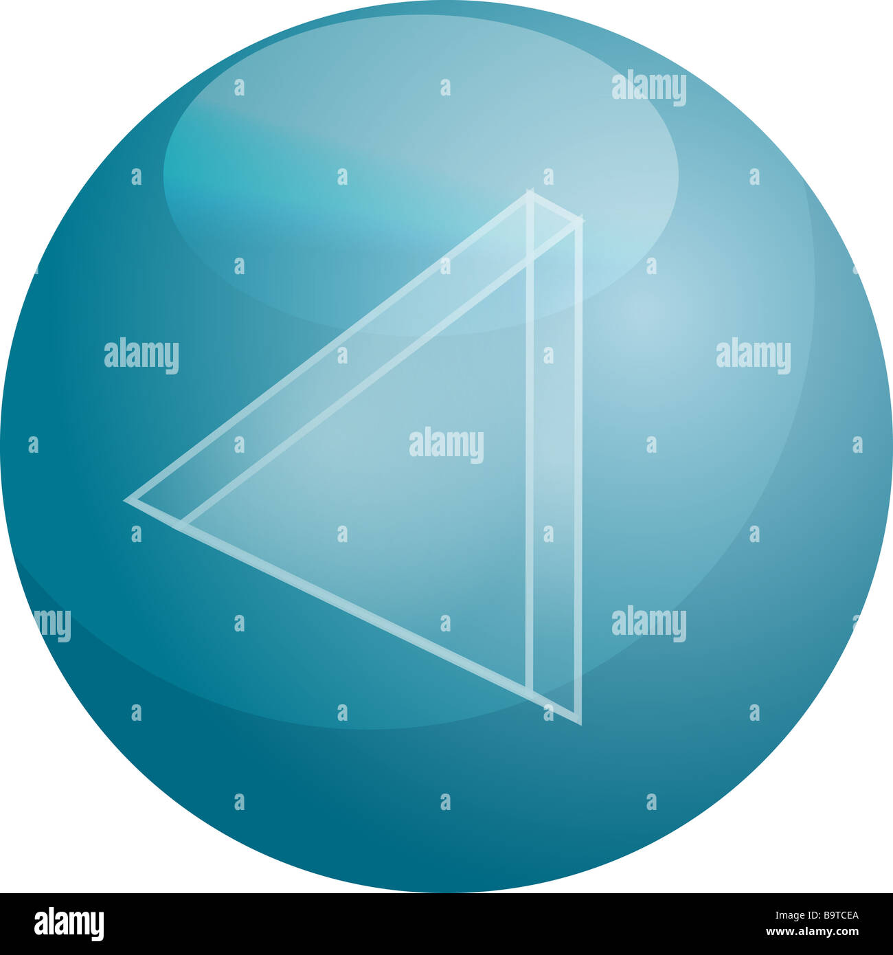 Rewind Audio icon illustration triangle with line Stock Photo - Alamy