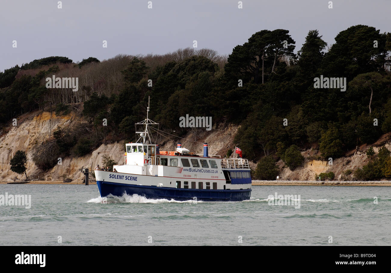 Blue Line Cruises tour boat Solent Scene sailing off Brownsea Island ...