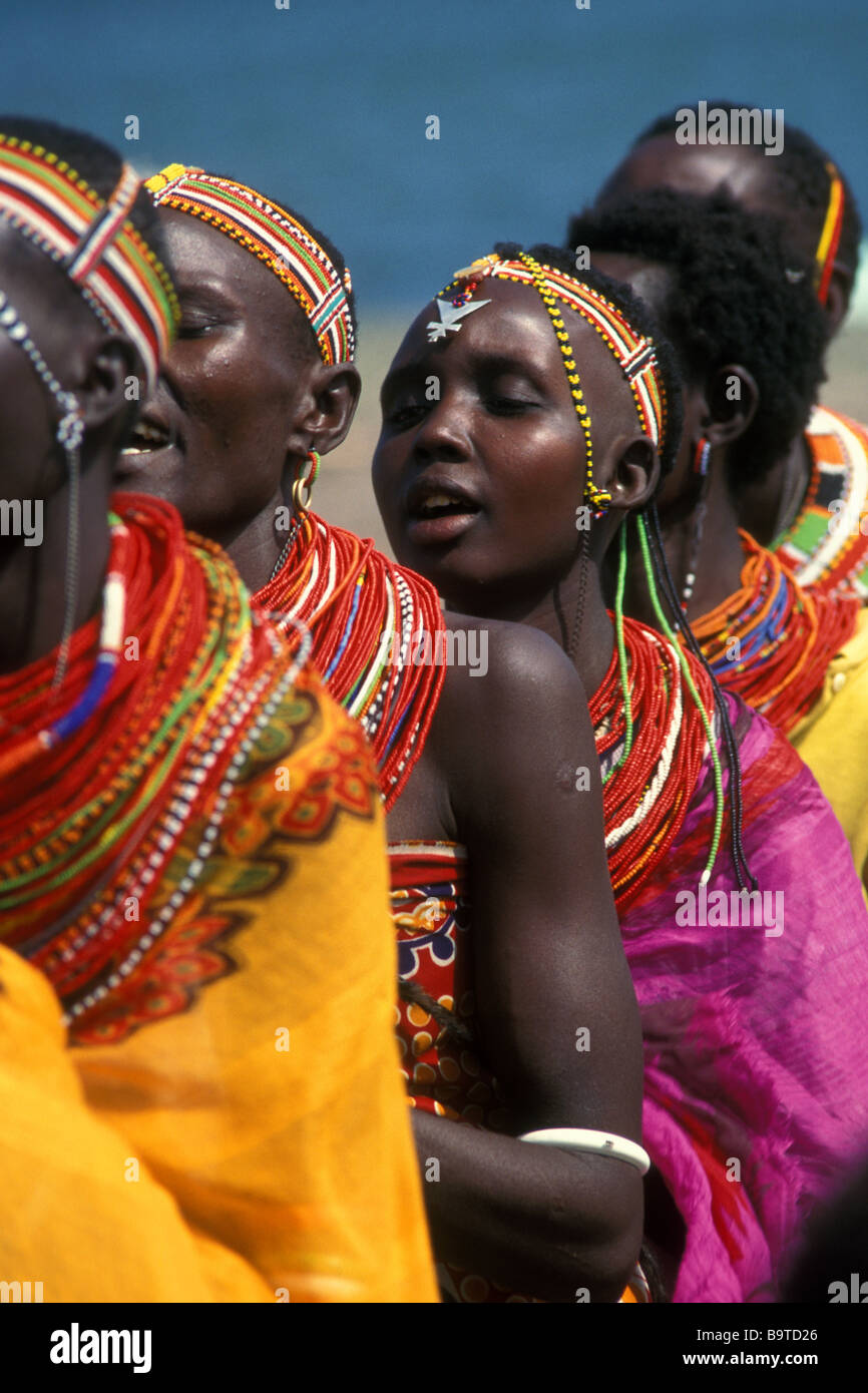 el moro women dancing kenya Stock Photo - Alamy