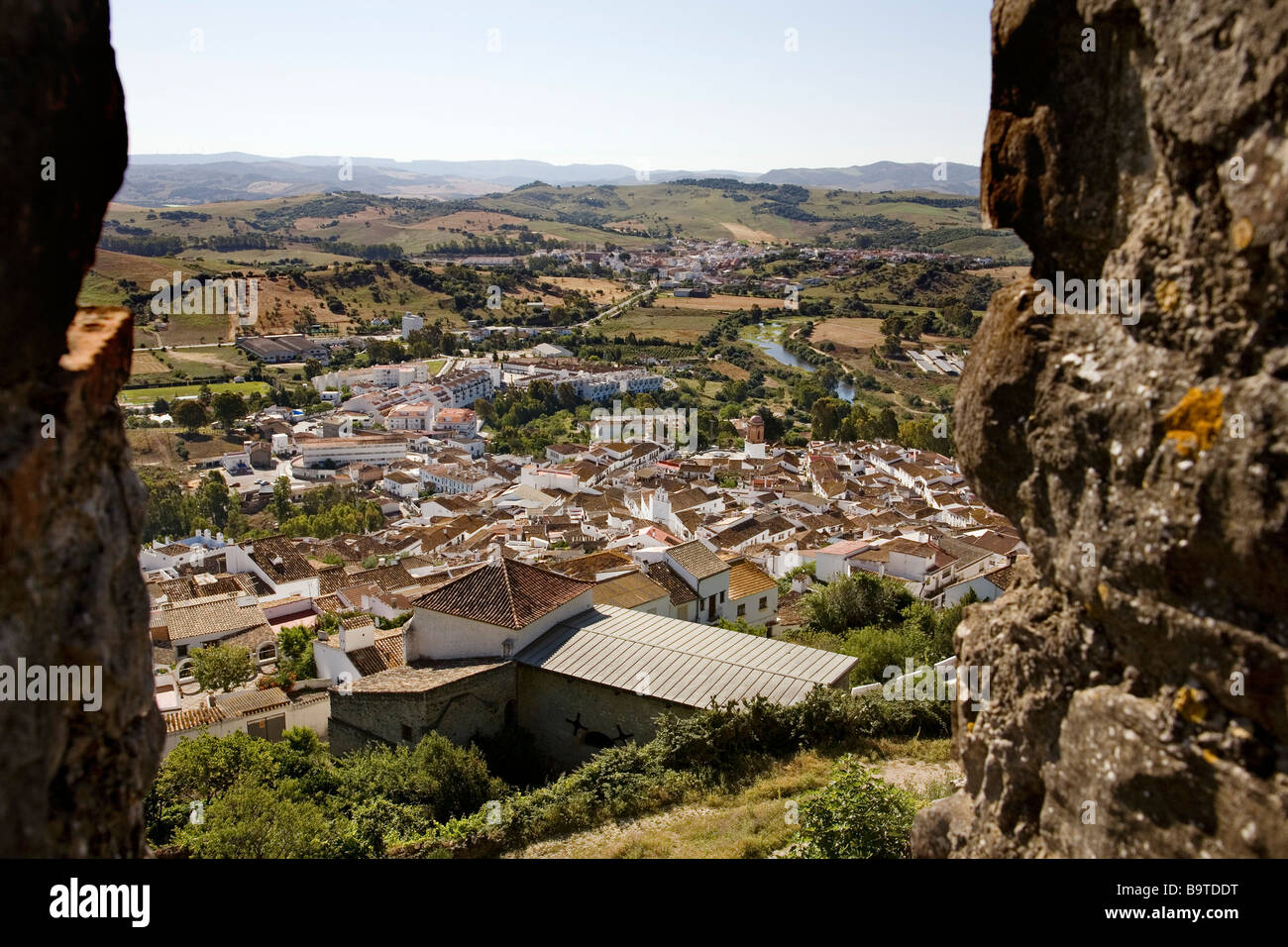 View from the Castle of Jimena de la Frontera Cádiz Andalusia Spain ...