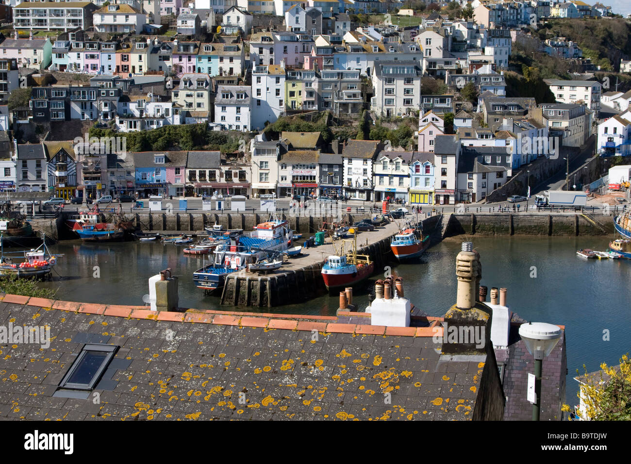 Brixham town centre hi-res stock photography and images - Alamy