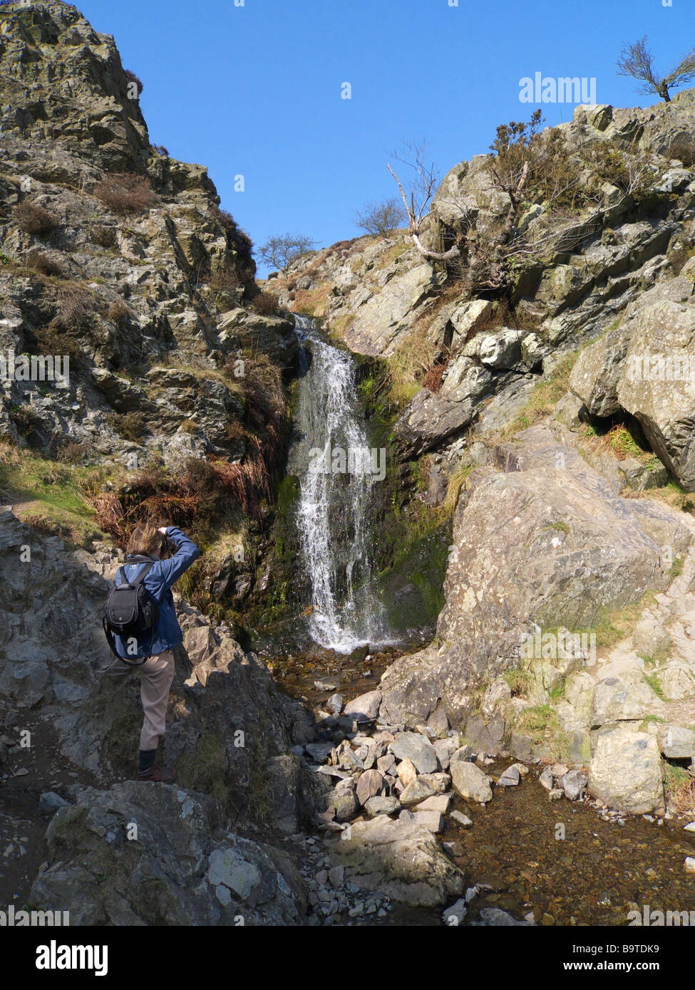 Light Spout Waterfall at Carding Mill Valley, Shropshire, England Stock ...