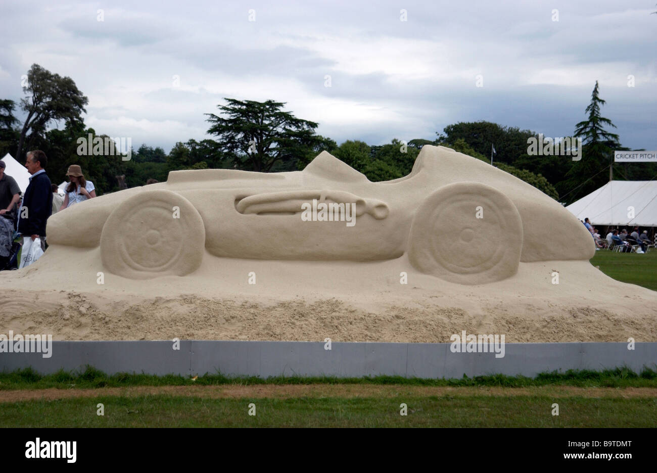 Ferrari 312 V12 Sand Sculpture at the Goodwood Festival of Speed, 9th ...