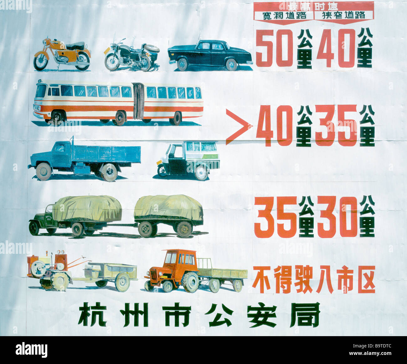 Traffic sign at Beijing China Stock Photo - Alamy