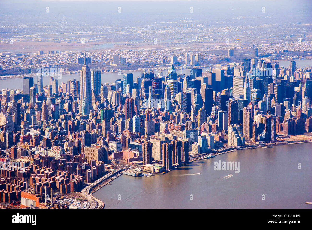 Photograph taken while on approach to JFK airport Stock Photo - Alamy