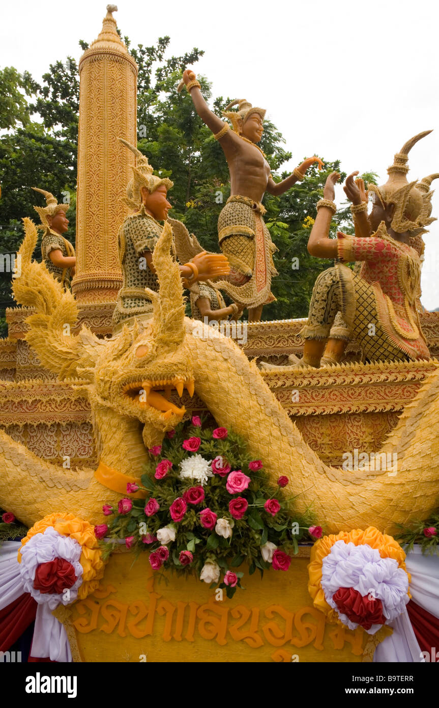 Khao Phansa (Candle and wax Festival) Ubon Ratachatani Thailand Stock ...