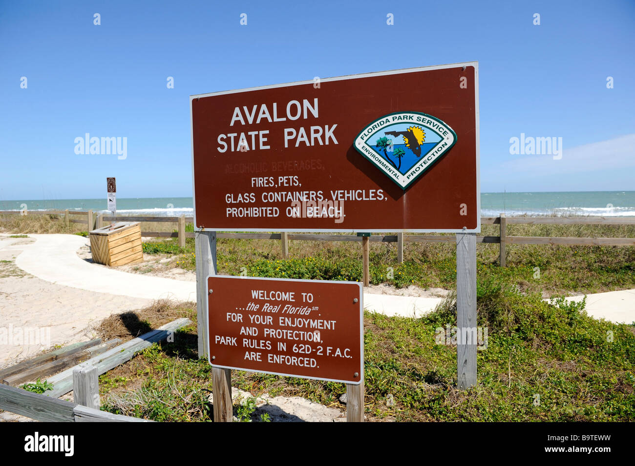 Avalon State Park Florida Atlantic East Coast US Stock Photo - Alamy