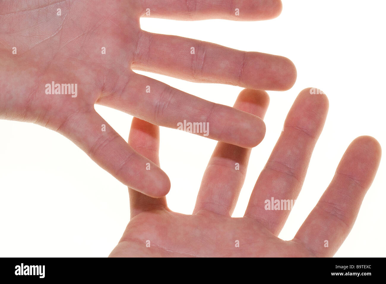 white background hands gestures hand fingers finger Stock Photo - Alamy